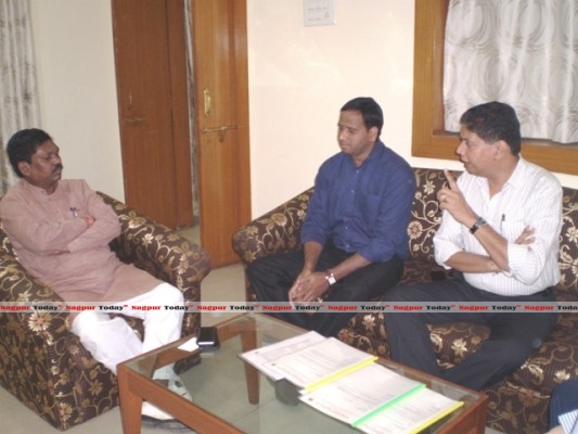 VED presents road-map to Ashok Nete, MP, for Gadchiroli development