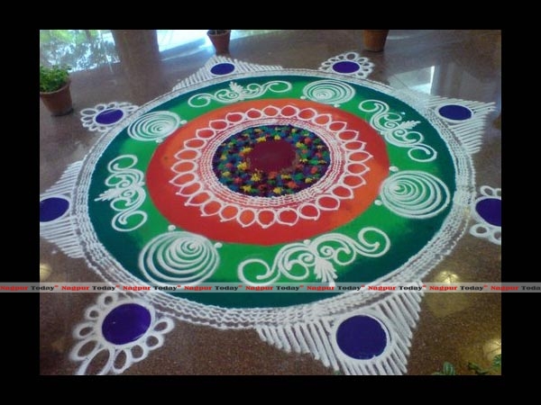 Rangoli Designs For Navratri Nagpur Today : Nagpur News
