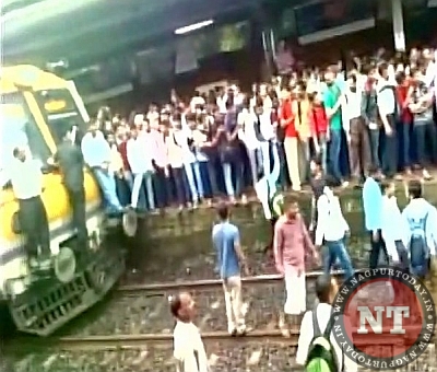 Protest at Mumbai's Badlapur station, trains services hit