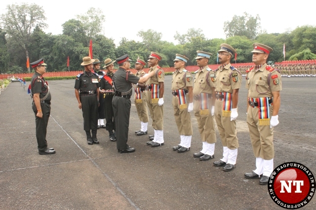 Passing out parade at NCC Officers Training Academy, Kamptee