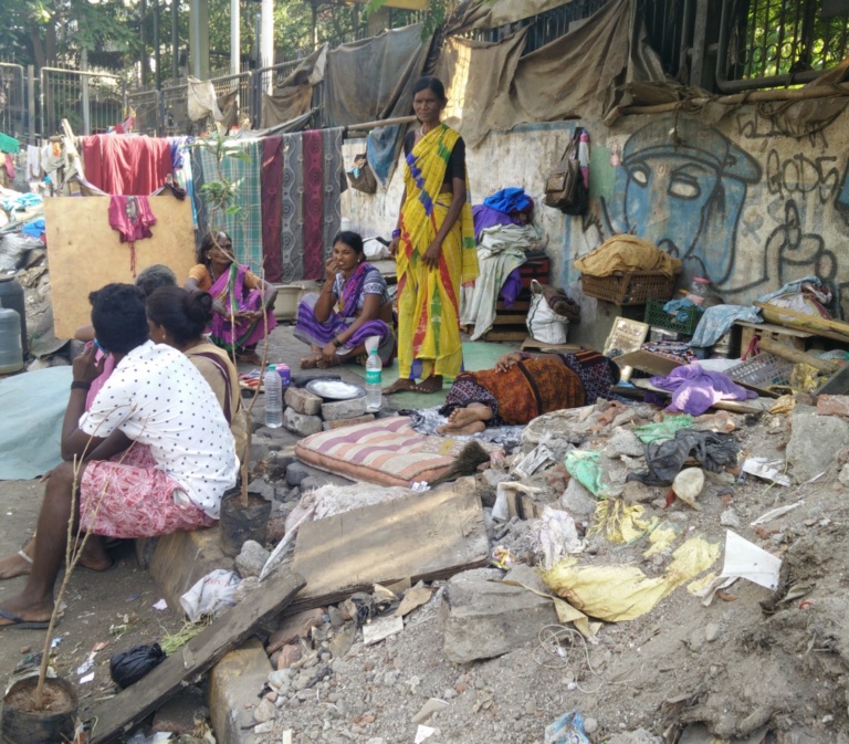 Bmc Razes Slums Under Mumbais Vakola Flyover To Make Way For Pm