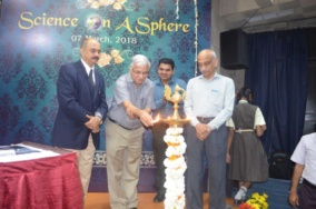 A S Kiran Kumar inagurates 'Science on Sphere' at Raman Science Centre ...