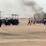 Indigo bus catches fire, passengers rescued Nagpur Today : Nagpur News