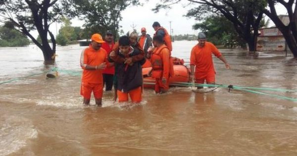 Maha floods: 16 dead, over 1 lakh evacuated Nagpur Today : Nagpur News