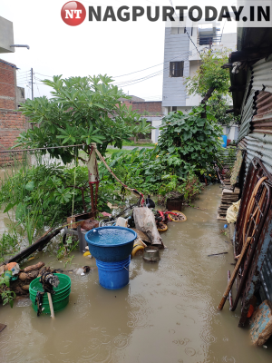 Rains inundate Wathoda area, locals await NMC's aid Nagpur Today : Nagpur News