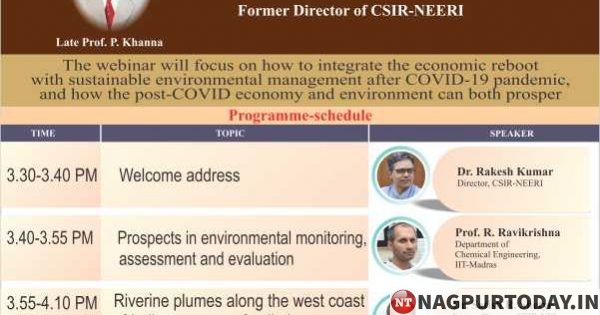 CSIR-NEERI to hold webinar on sustainable environmental management in ...