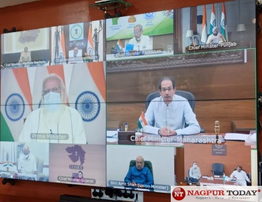 PM Modi holds meeting with 10 CMs over Covid crisis PM Modi holds meeting with 10 CMs over Covid crisis