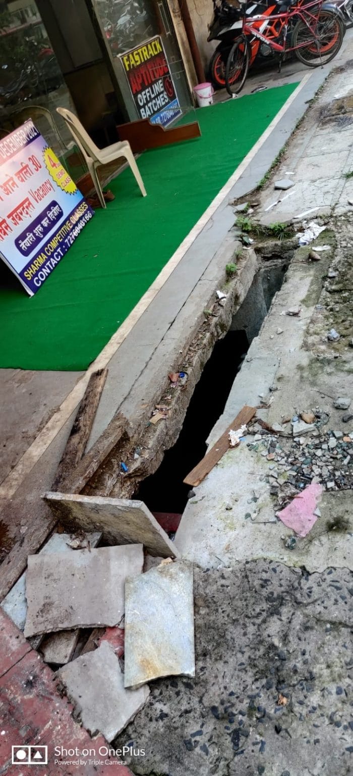 Broken footpaths inviting mishaps in Nagpur