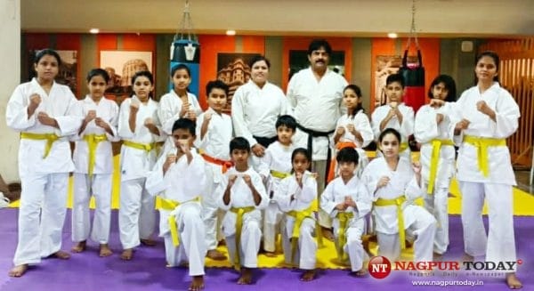 Anas, Ayesha, Aaliya, Zainab, Fatema bag Karate Orange Belts