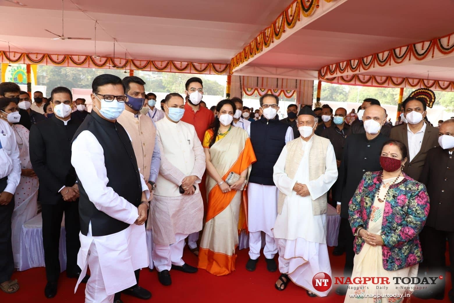 Governor Koshyari unfurls national flag at State function in Mumbai