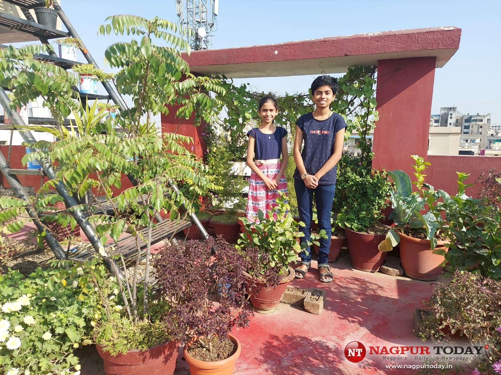 National selection of Dipali and Anjali Rathod's biological project in ...