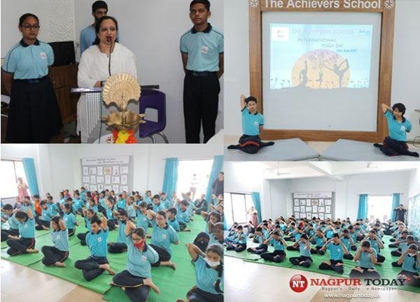 8thInternational Yoga Day celebration at The Achievers School.
