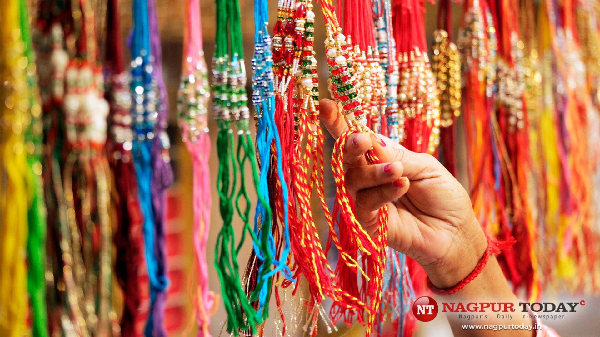 Craze for Designer, Stone and Fancy Rakhis as Nagpur markets deck up ...