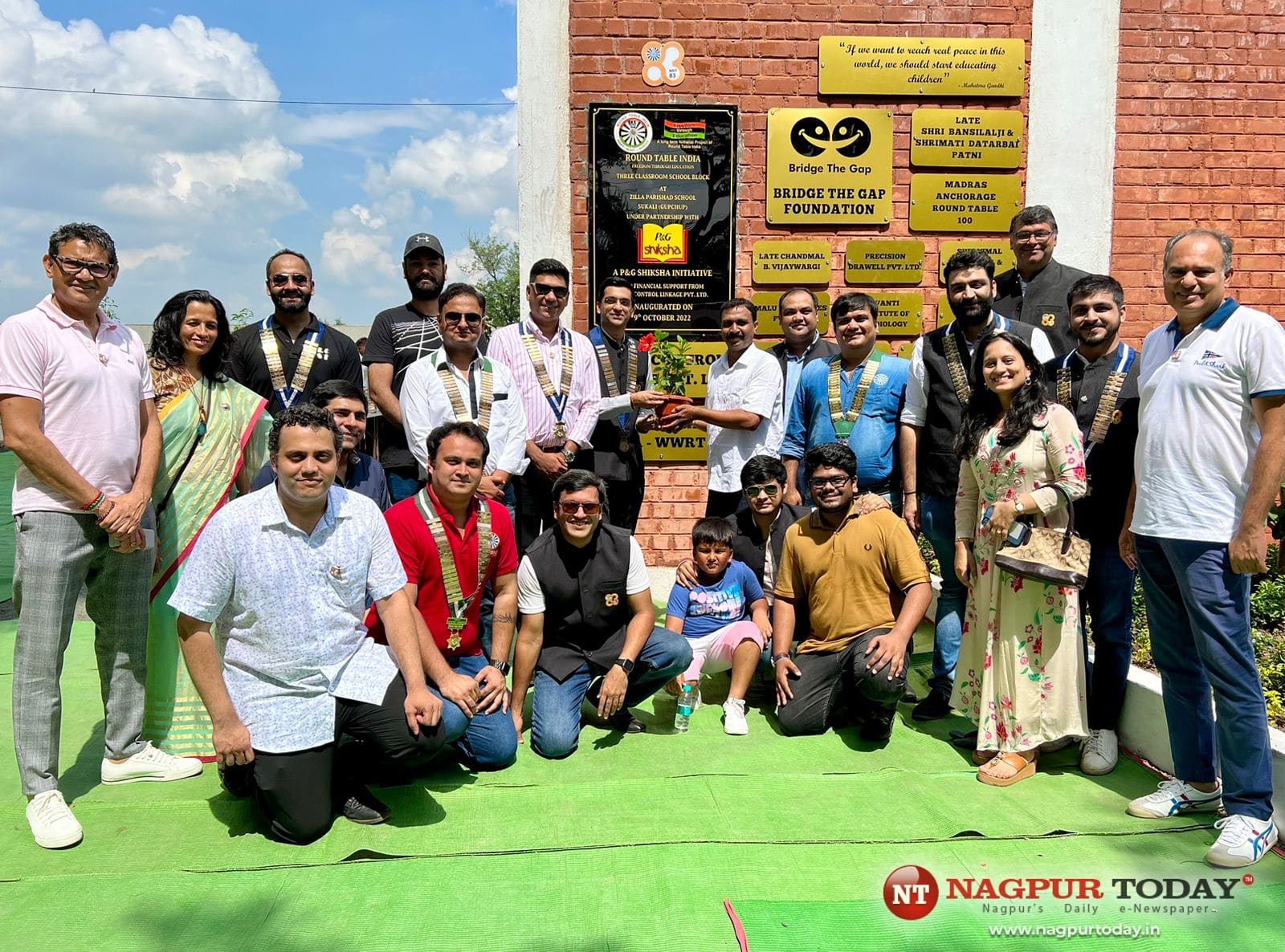 Nagpur Round Table 83 inaugurates Phase 1 of school project at Sukali ...