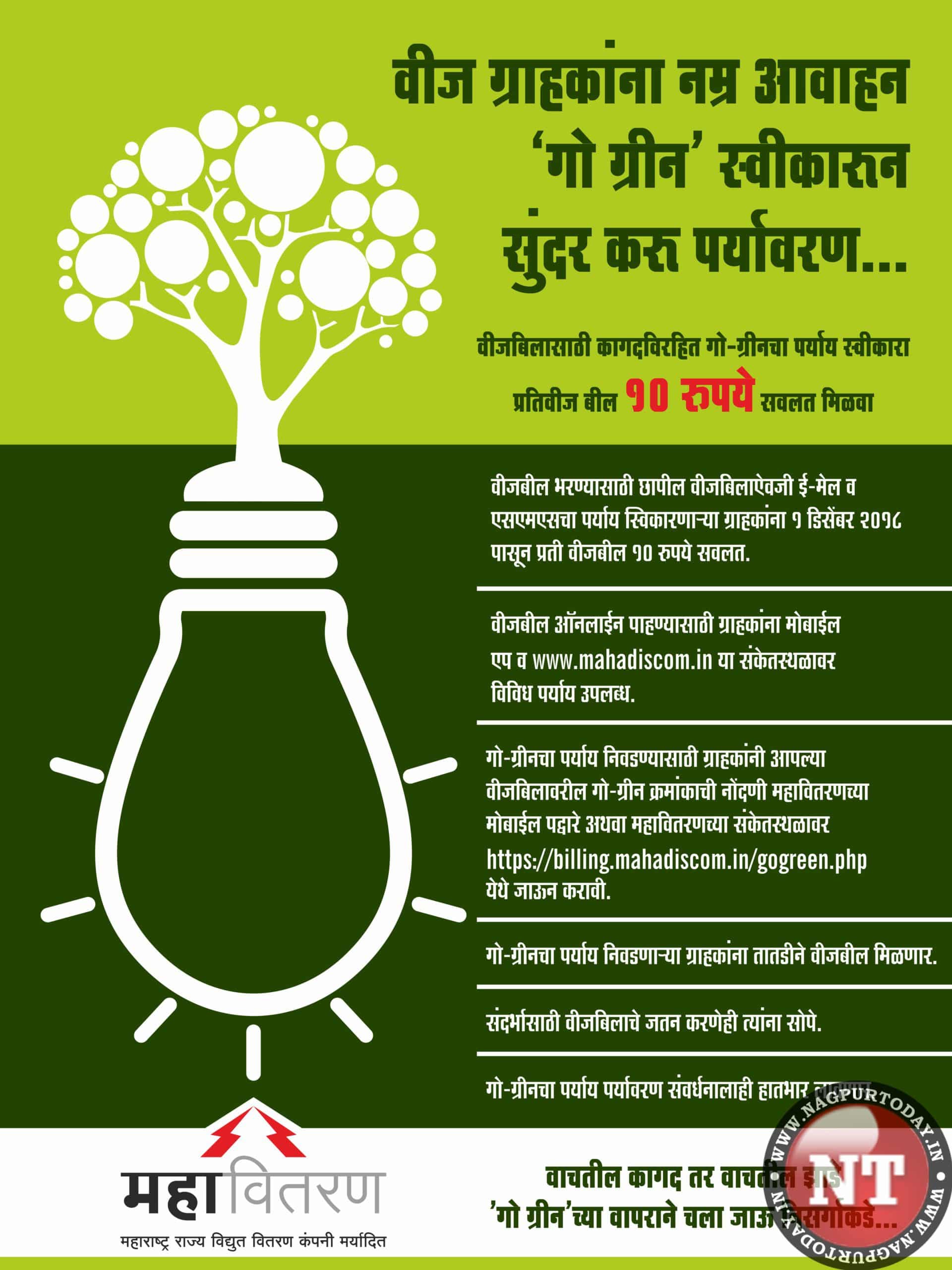 MSEDCL’s Go-Green initiative a hit among Nagpur consumers