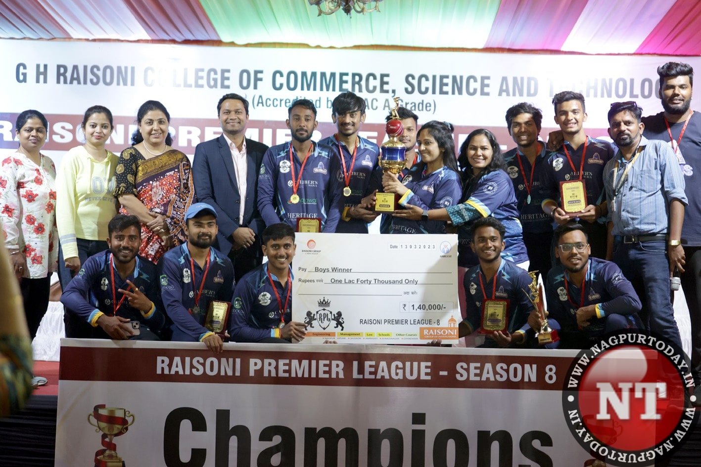 Sikander Wins Raisoni Premier League- 2023.