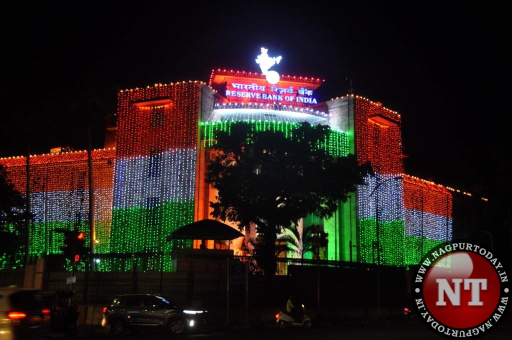 In Pics : Nagpur Landmarks Bedecked in Tricolour Glory Ahead of India's ...