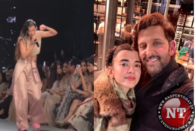 Hrithik Roshan’s Girlfriend Saba Azad Grooves And Sings On-Stage – Watch
