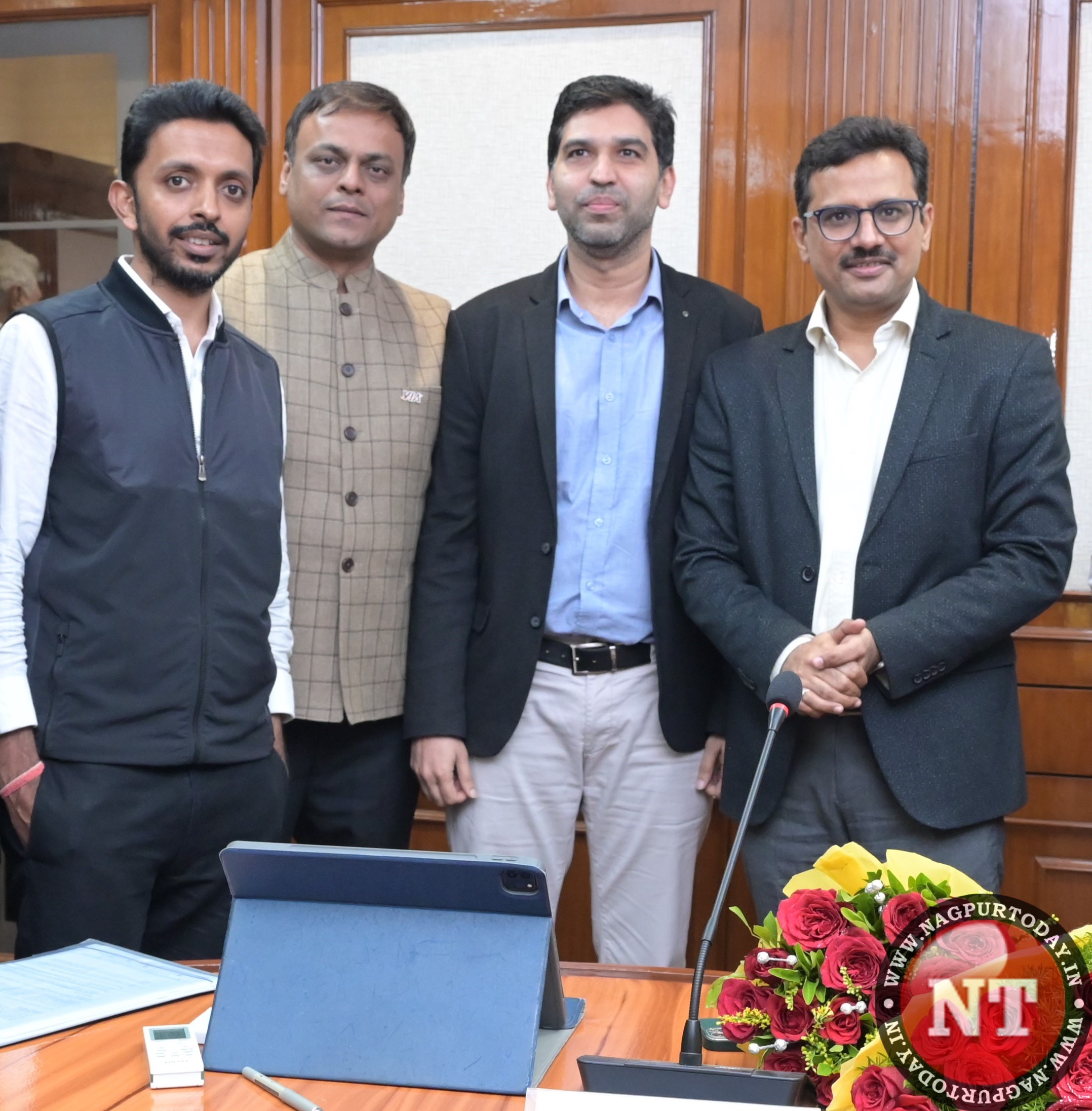 Via Delegation Met Deependra Singh Kushwah Ias Development Commissioner Industries