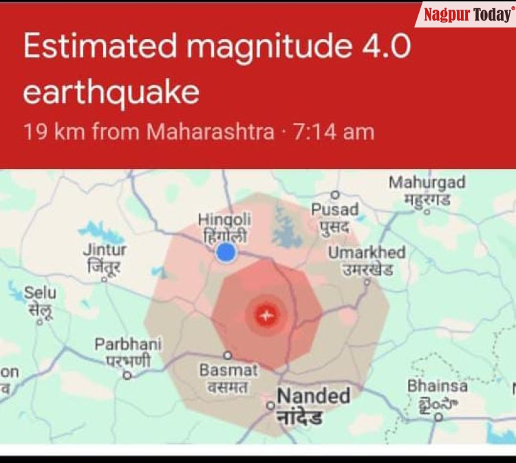 Mild Tremors in Hingoli, Parbhani, Nanded, and Washim Districts