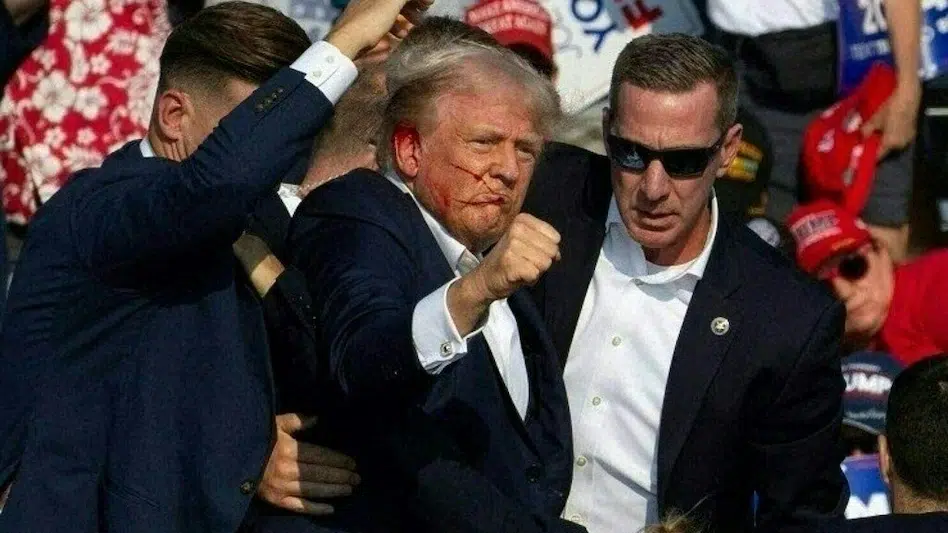 Video: Former US president Trump shot at during rally; suspected ...
