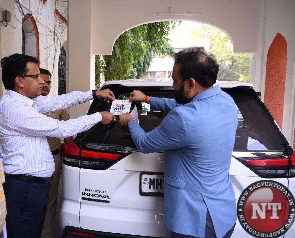 Nagpur Collector Launches ‘I Will Vote for Sure’ Sticker Campaign to ...
