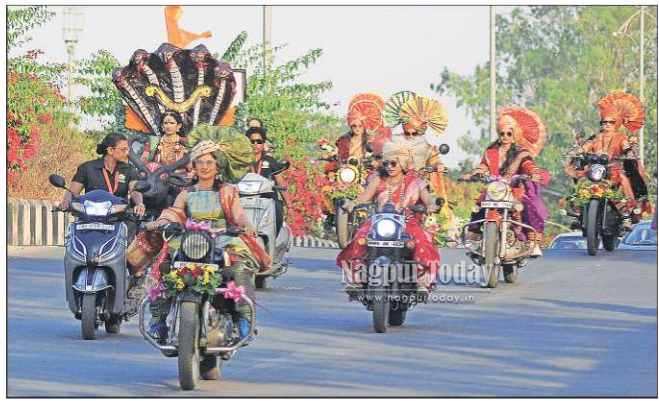 Women’s ‘Bullet Rally’ enthrals Nagpur with thrilling stunts ...