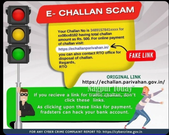 Be alert: E-challan scam hits Nagpur, crooks target citizens via fake WhatsApp messages