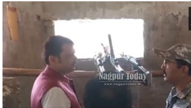 CM Fadnavis visits Police Outpost in Gadchiroli