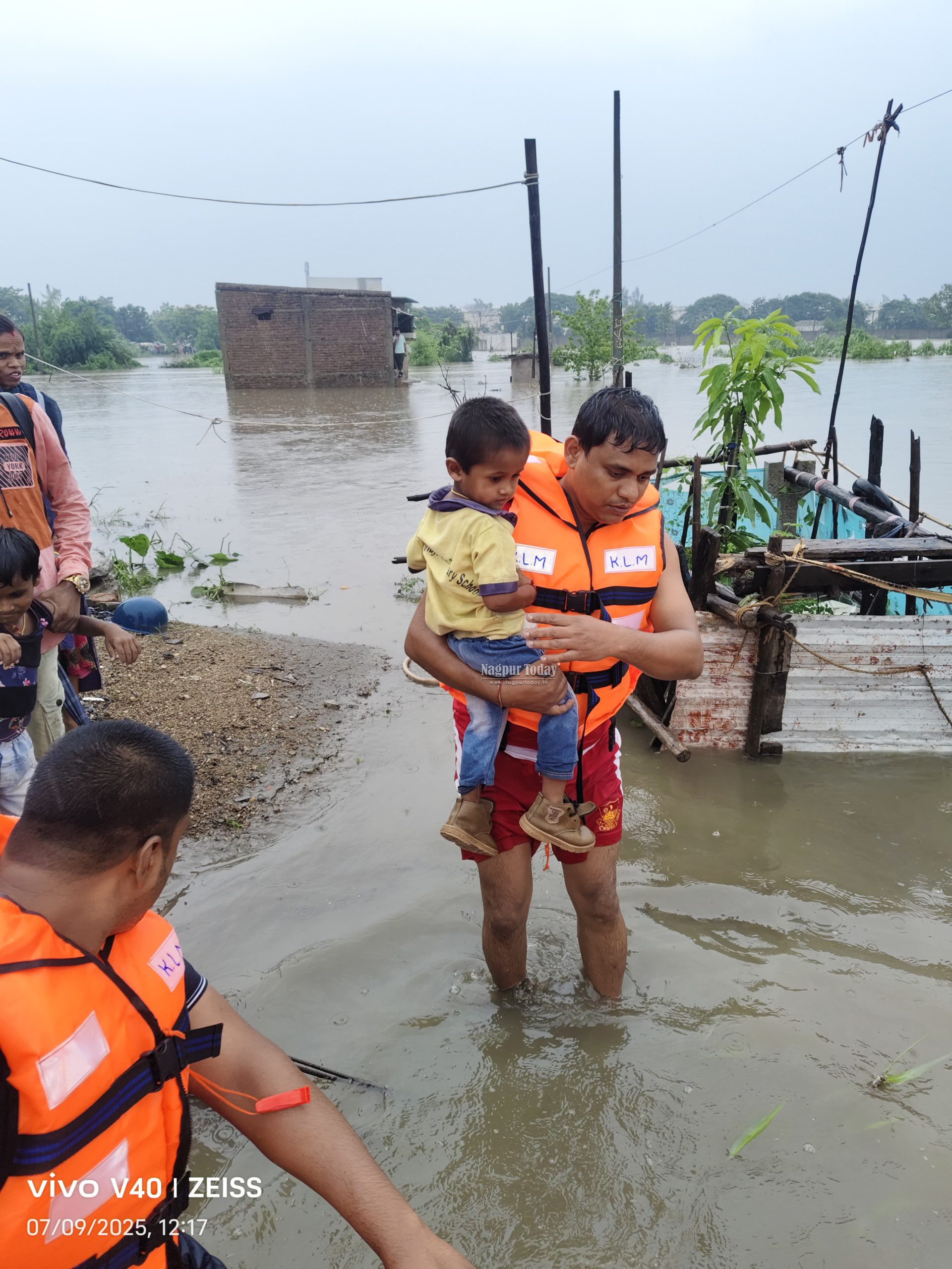 Nagpur rain: 4 rescued from flooded Dhangauri Nagar area