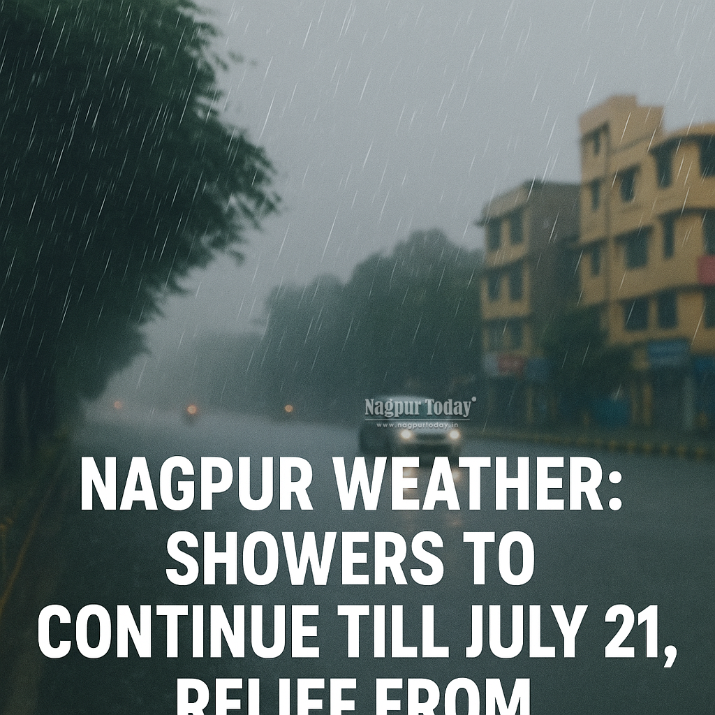 Nagpur Weather Forecast: Rain Showers Till July 21 | Monsoon Update