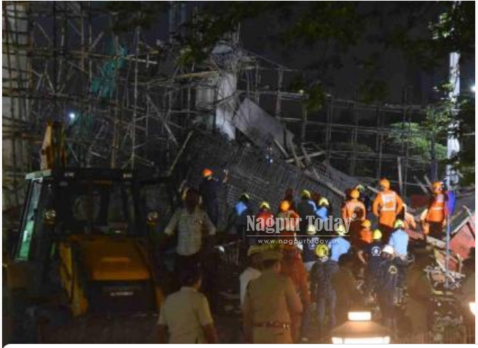 Koradi temple slab collapse: Twin probes launched; contractor, NMRDA officials in dock