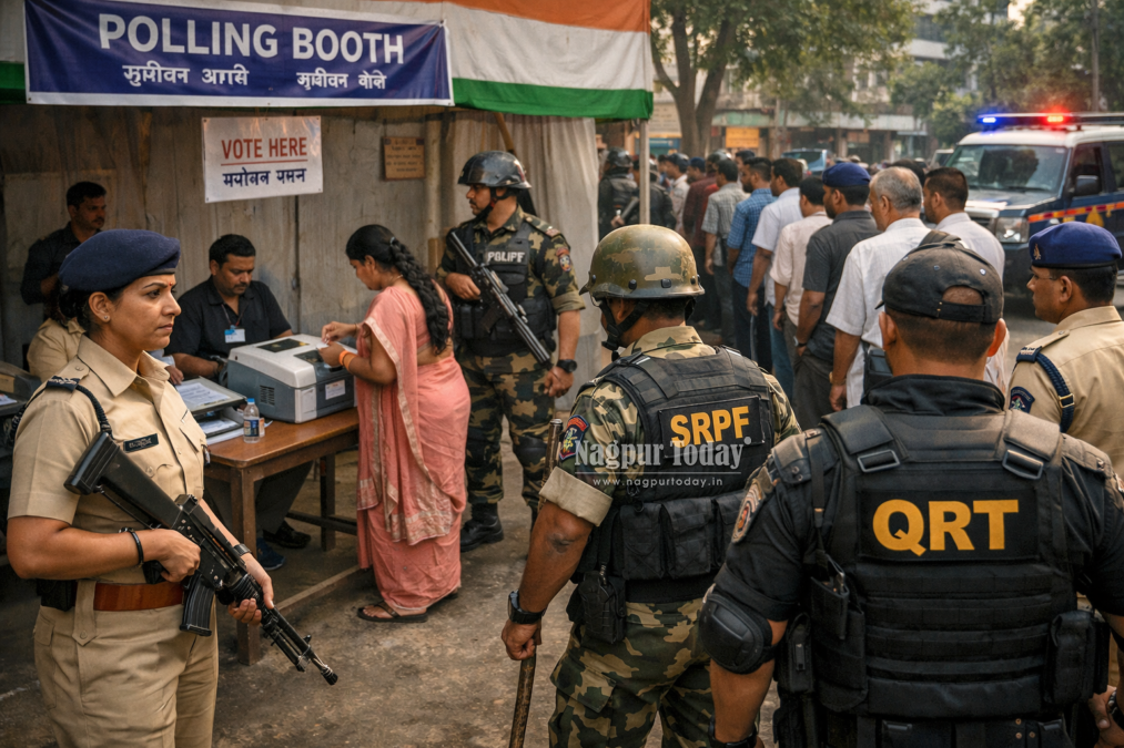 Nagpur Police roll out 5,400-strong force for NMC polling on Jan 15