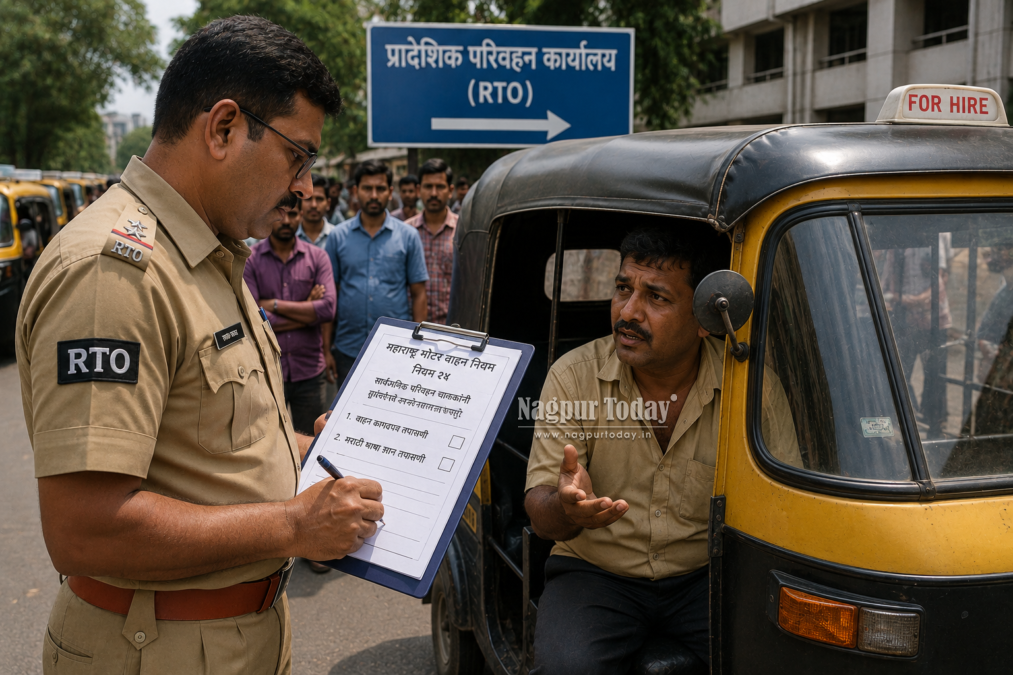 20% Auto, Taxi Drivers Fail Marathi Checks in RTO Drive